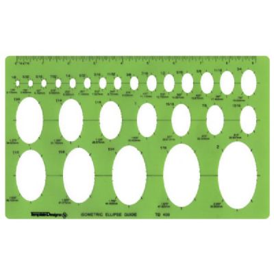 Alvin Isometric Ellipse Guide Template – MC Art Supplies