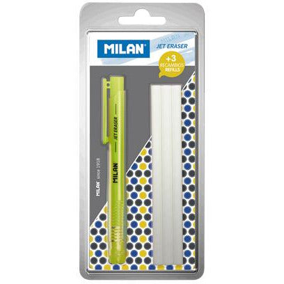 Milan Jet Eraser with 3 Refills – MC Art Supplies