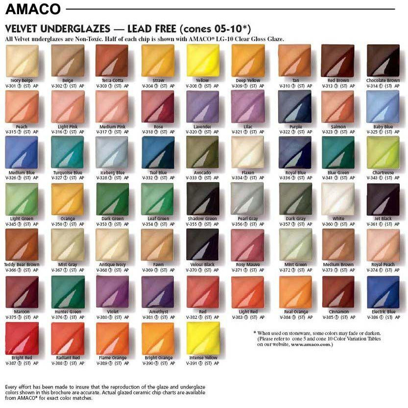 AMACO Velvet Underglazes – MC Art Supplies