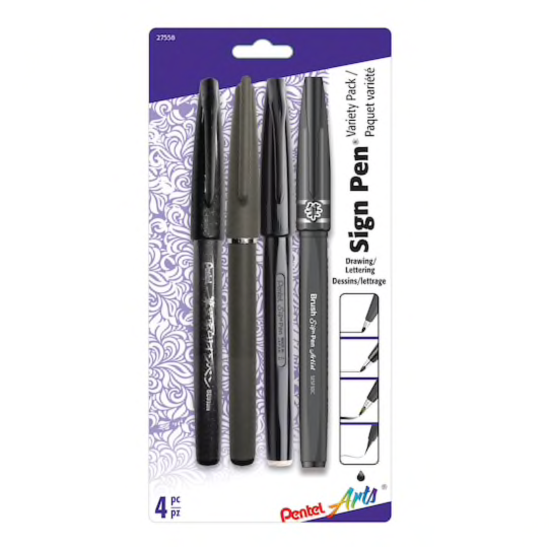 Pentel Arts Sign Pen Variety Pack – MC Art Supplies